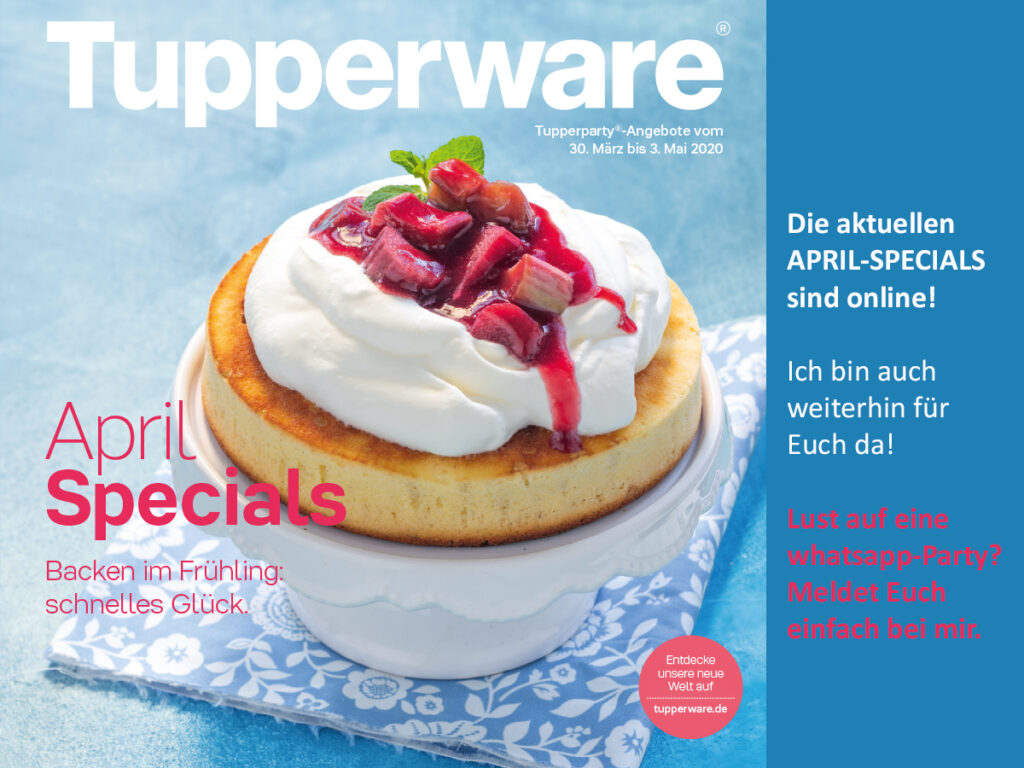 Tupperware – die April-Specials sind online! – Einkaufszentrum Süd ...